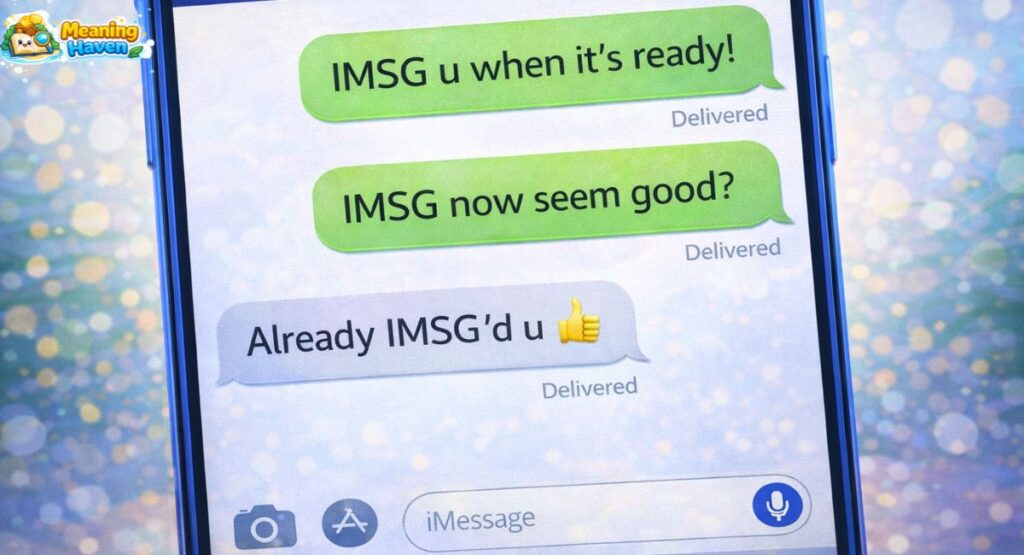 IMSG Meaning in Text: Definition, Examples & Usage