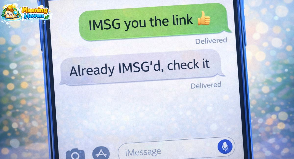 IMSG Meaning in Text: Definition, Examples & Usage