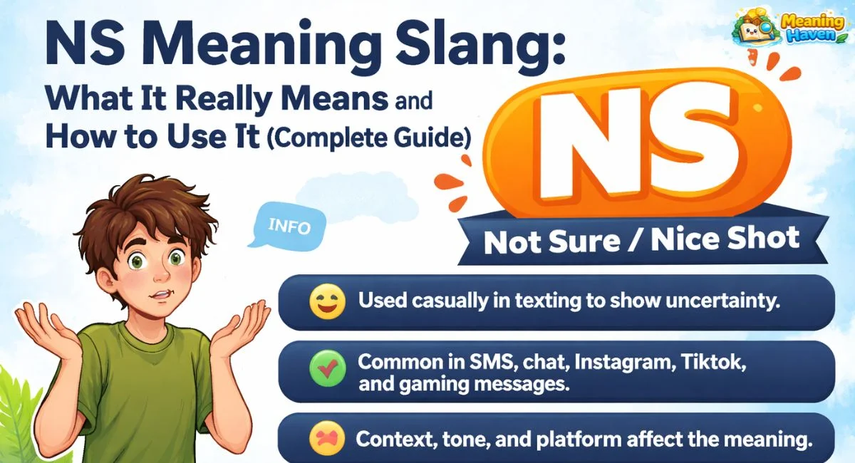 NS Meaning in Text: Full Guide for 2026 - meaninghaven.com