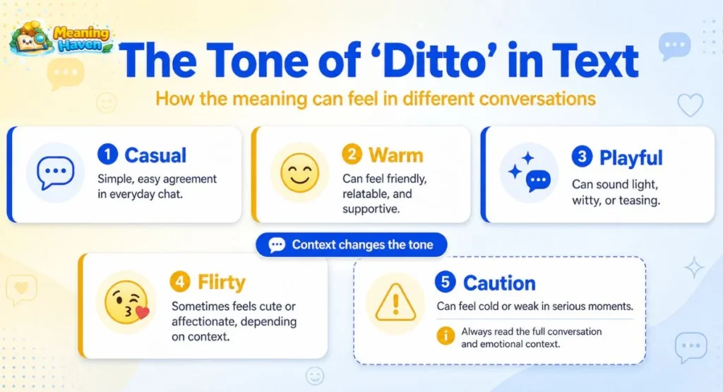 What Does Ditto Mean in Text? Simple Meaning, Examples & Replies