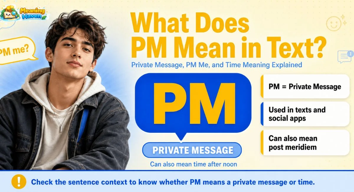 What Does PM Mean in Text? Meaning, Examples, and PM vs DM