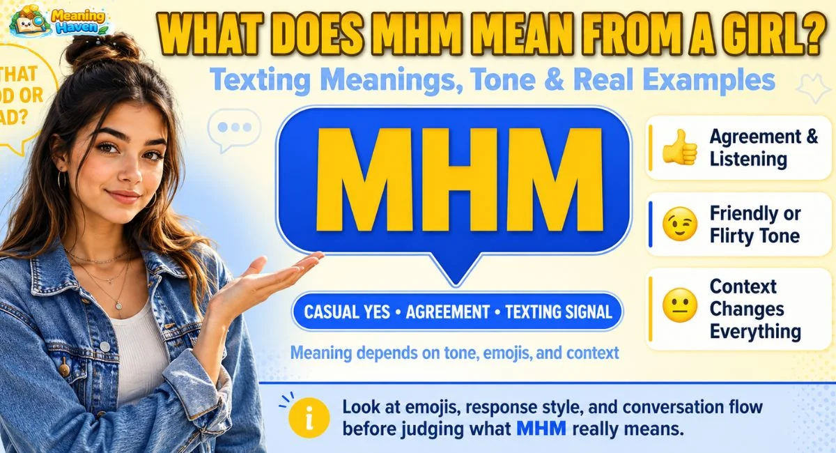 MHM Meaning From a Girl: Texting Meanings, Tone & Real Examples